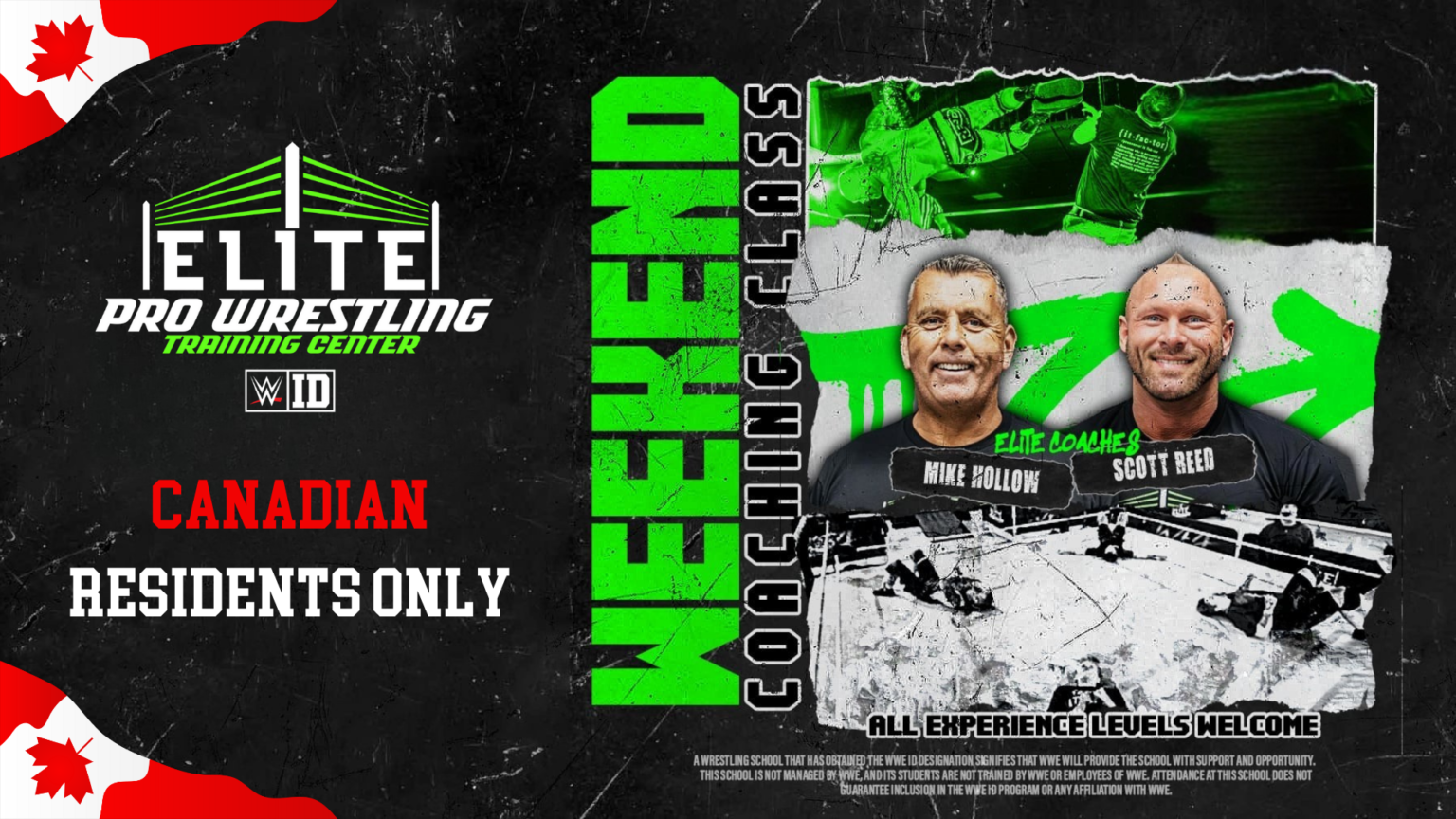Canadian Weekend Coaching - Elite Pro Wrestling Training Center